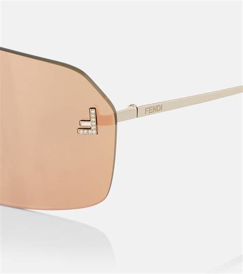Fendi First Shield Sunglasses In Pink Fendi Mytheresa