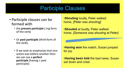 Participial Phrase Examples