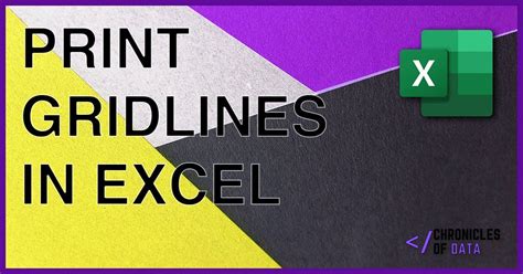 how to print gridlines in excel in 3 easy ways chronicles of data