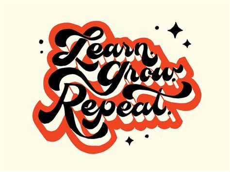 Learn Grow Repeat By Whitney Anderson On Dribbble