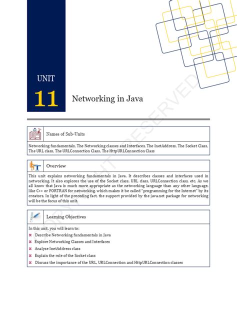 Mca Java Programming 11 Pdf Port Computer Networking Network Socket