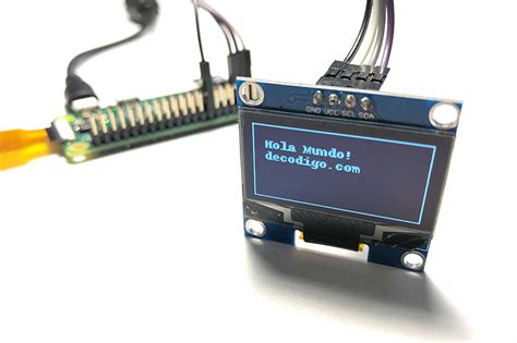 Raspberry Pi Y El Display Oled Sh1106 O Ssd1306