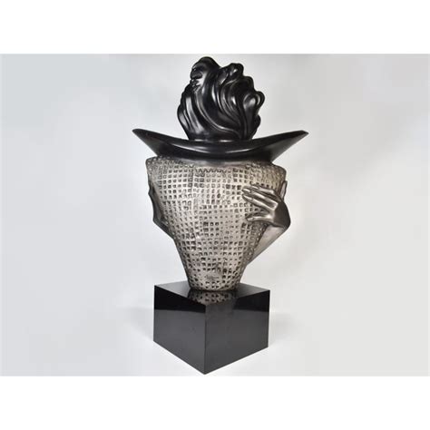 1990s Alexander Danel Austin Productions Collar Woman Bust Sculpture Chairish