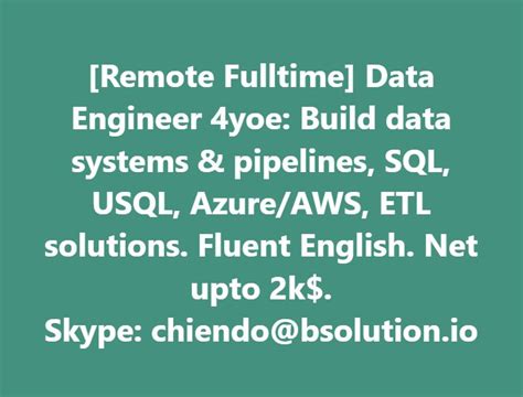 Dataengineer Dataanalysis Datasystems Awscloud Azure Etl