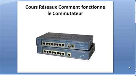 Cours Réseaux Comment Fonctionne Le Commutateur Youtube