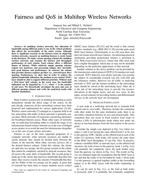 Pdf Fairness And Qos In Multihop Wireless Networks