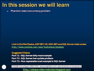 Sql Server Net And C Video Tutorial Phantom Reads Example In Sql Server