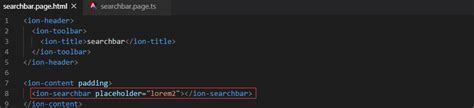 ionic4—ui组件之searchbar搜索框组件 ion searchbar是什么组件 csdn博客