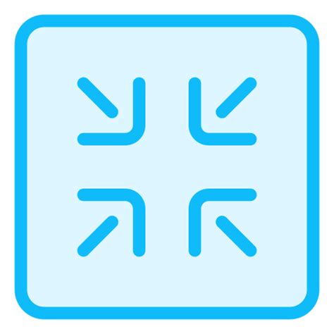 Minimize Generic Outline Color Icon