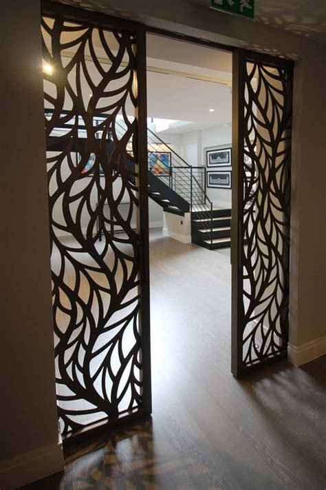 Silian Art Gallery London Laser Cut Sliding Doors Frond Design By
