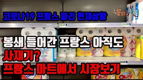 코로나19 프랑스 파리 현재상황 봉쇄 들어간 프랑스 아직도 사재기 프랑스 마트에서 시장보기 Youtube