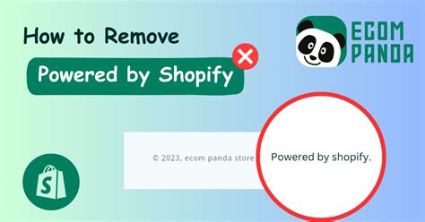 How To Remove Powered By Shopify In 3 Steps Ecom Panda