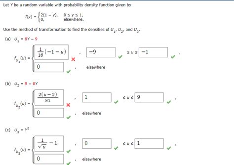 Solved Let Y Be A Random Variable With Probability Density Chegg