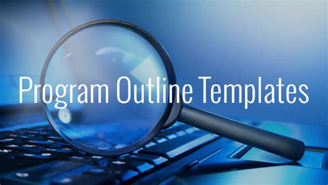 Program Outline Templates DOC PDF