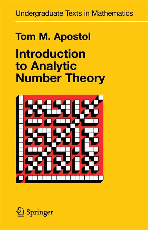 Introduction To Analytic Number Theory Apostol Tom M 9780387901633 Books Amazonca