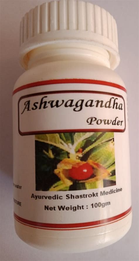 Ashwagandha Withania Somnifera Powder Non Prescription Packaging Type