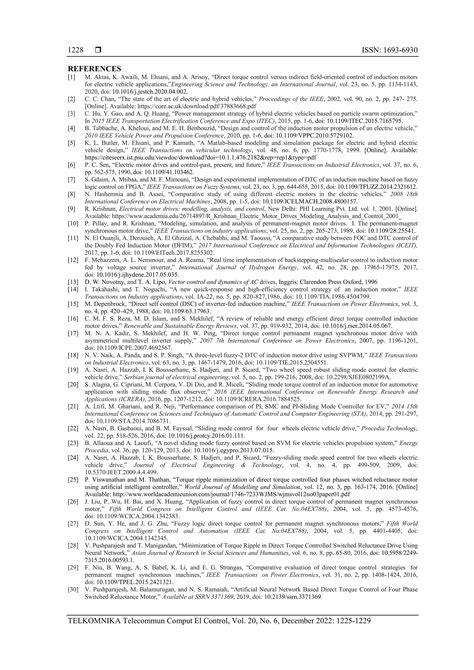 Various Control Methods Of Permanent Magnet Synchronous Motor Drives In Electric Vehicle A