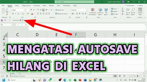 Cara Mengatasi Tombol Autosave Di Ms Excel Yang Hilang Solve The