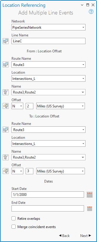 Add Line Events By Location OffsetArcGIS Pro Documentation