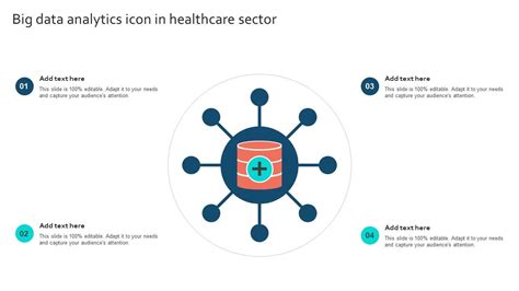 Big Data Analytics Icon In Healthcare Sector Ppt Example