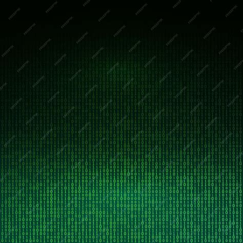premium vector design elements binary computer code halftone pattern dark background vector