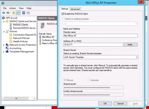 Configure Unifi WPA Enterprise With Radius On Windows Server NPS Cloudrun