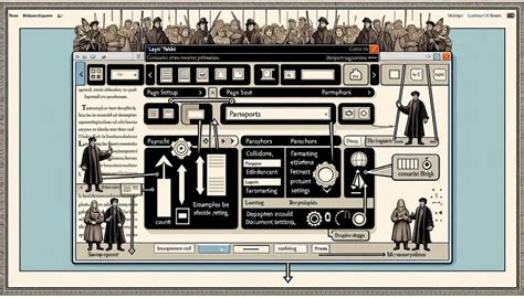 Использование панели инструментов Макет в Microsoft Word Нейросеть Бегемот