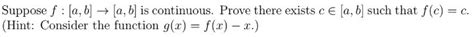 Solved Suppose F Ab → Ab Is Continuous Prove There