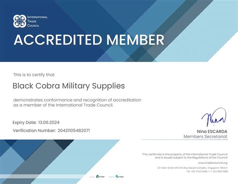 ITC Membership Black Cobra