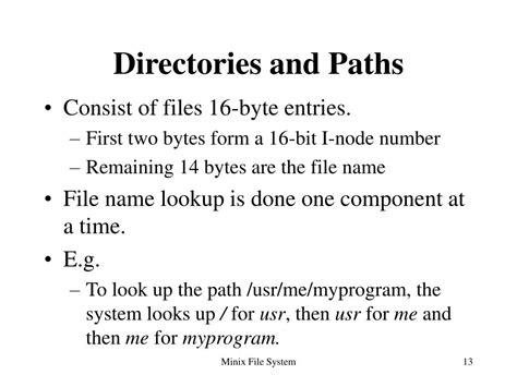 Ppt Minix File System Functions Powerpoint Presentation Free Download Id 1432178