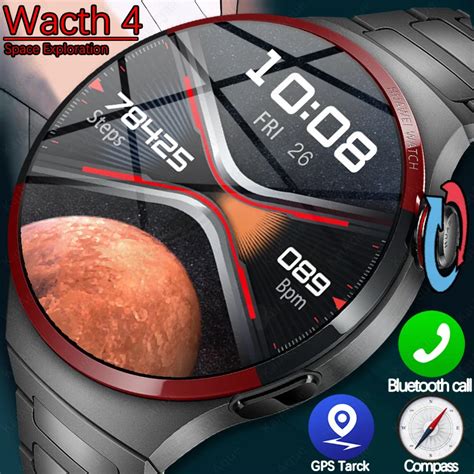 Смарт-часы мужские GPS 4 Pro, экран 1,53 дюйма, Bluetooth | AliExpress