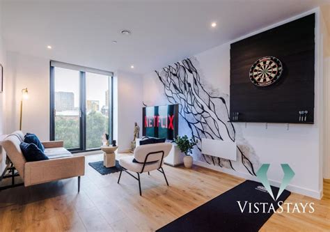 Modern Stoic 2 Bed With Dart Board By Vista Stays Short Lets Manchester Manchester Updated