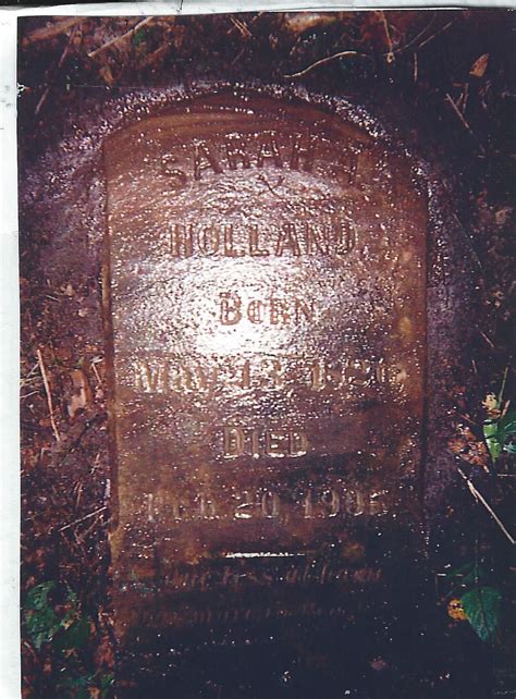 Sarah Ann Devault Holland 1820 1905 Homenaje De Find A Grave