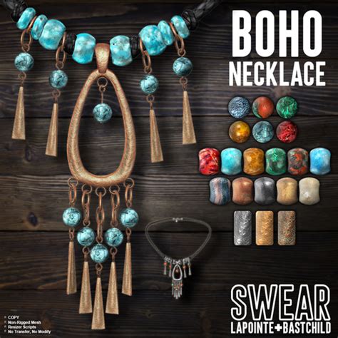 Second Life Marketplace Necklace Boho