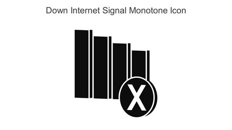Down Internet Signal Monotone Icon In Powerpoint Pptx Png And Editable