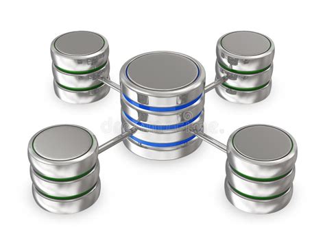 Computer Database Symbol With Folder Stock Illustration Illustration