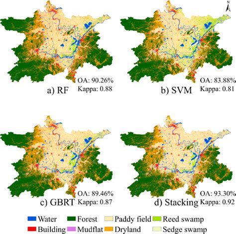 Classification Results Overall Accuracy And Kappa Of Different Download Scientific Diagram