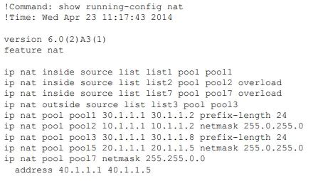 CISCO Nexus 9000 Configuring Static And DynamicNAT Translation User Guide