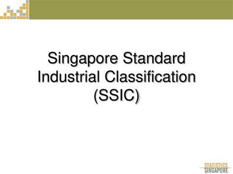 Ppt Singapore Standard Industrial Classification Ssic Powerpoint Presentation Id 1212774