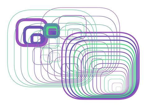 Background Abstract Geometric Rounded Rectangle Pattern For Design Style Decoration Graphic