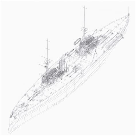Battlecruiser Invincible Class Royal Navy 3d Model 59 Max Free3d