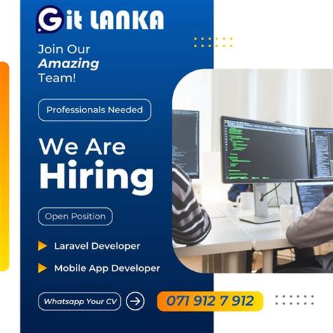 Laravel And Mobile Developers At Git Lanka Colombo Sri Lanka Itprolk