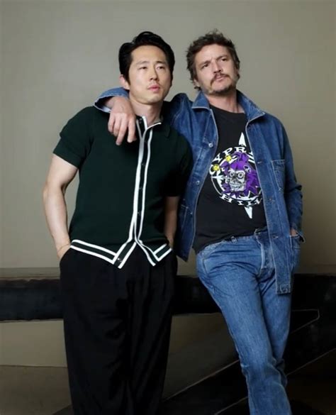 Pedro Pascal Fan Account On Instagram Throwback June 12 2023 Pedro Pascal Steven Yeun Actors