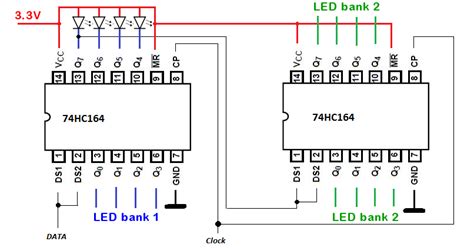 Nerd Club Using A 74hc164 Shift Register As An Led Driver