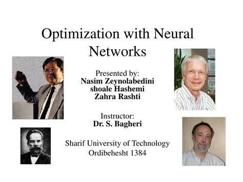 PPT Optimization With Neural Networks PowerPoint Presentation Free