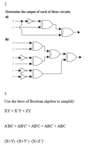 Solved Determine The Output Of Each Of These Circuits A Chegg