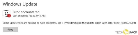 How To Repair Windows Update Error Code X D TechQuack