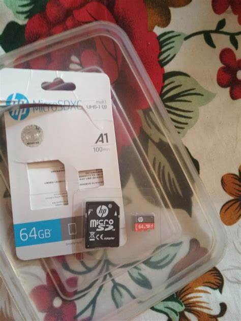 HP MicroSD Card U3 A1 64 GB High Speed Write Speed 85MB S Read Speed 100 MB S Records 4K UHD