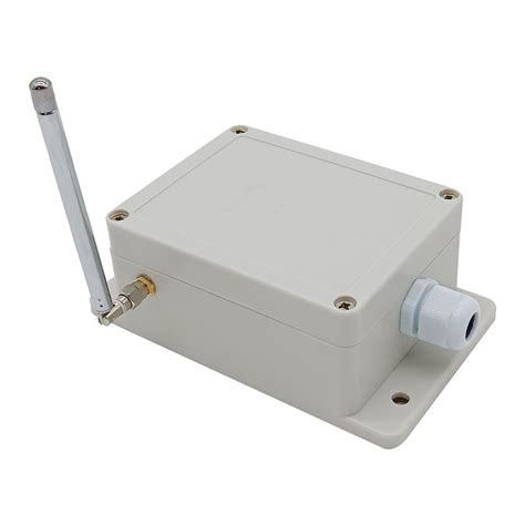 1way Rf Waterproof Receiver With Ac Power Input And Dry Contact Output