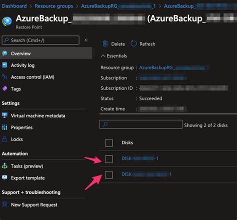 How To Check Backup Status Of Data Disks Attached To Virtual Machine